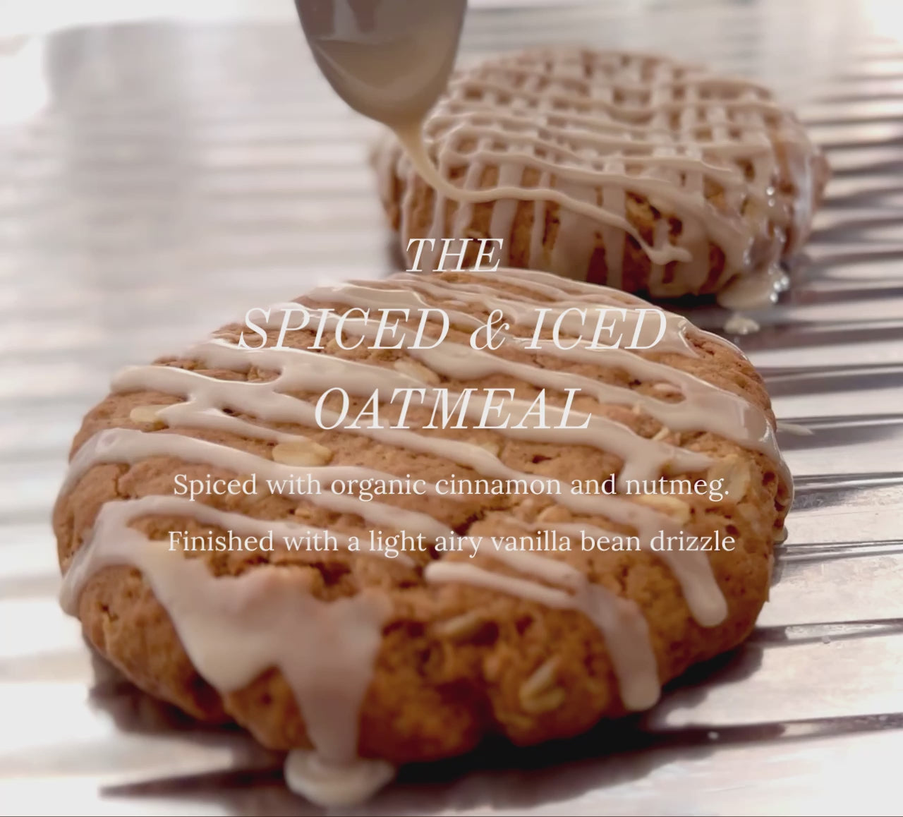 The Spiced & Iced Oatmeal – BITES OF JOY COOKIES
